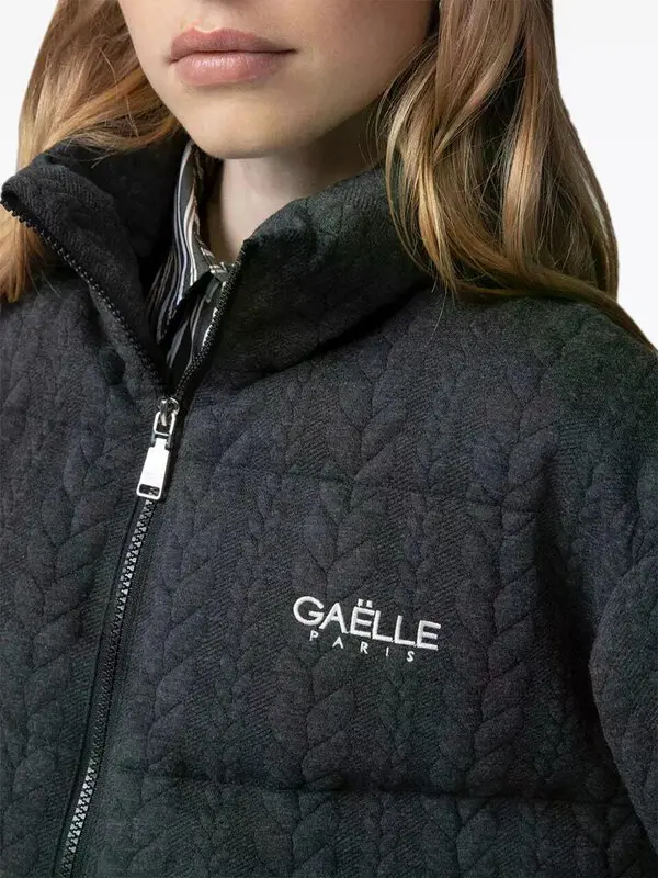 GAELLE PARIS Cable-knit Padded Jacket
