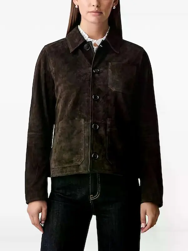 JOOP! Suede Button-up Jacket