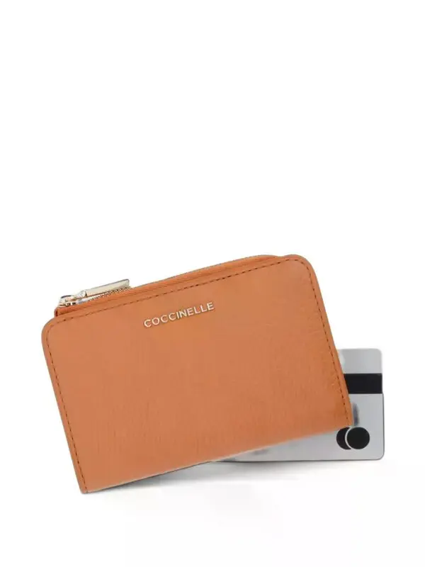 COCCINELLE Small Metallic Logo-lettering Wallet