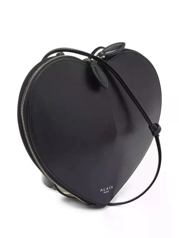 Alaïa Le Coeur Leather Shoulder Bag - Black