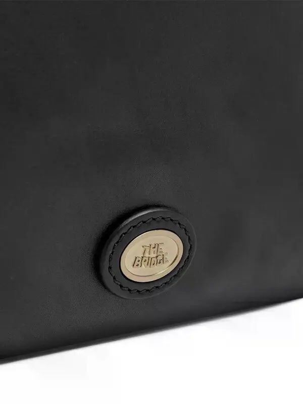 THE BRIDGE Leather Laptop Bag - Black