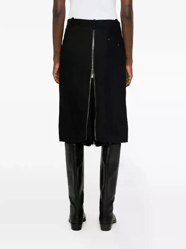 Masnada Zip-detail Raw-cut Shorts