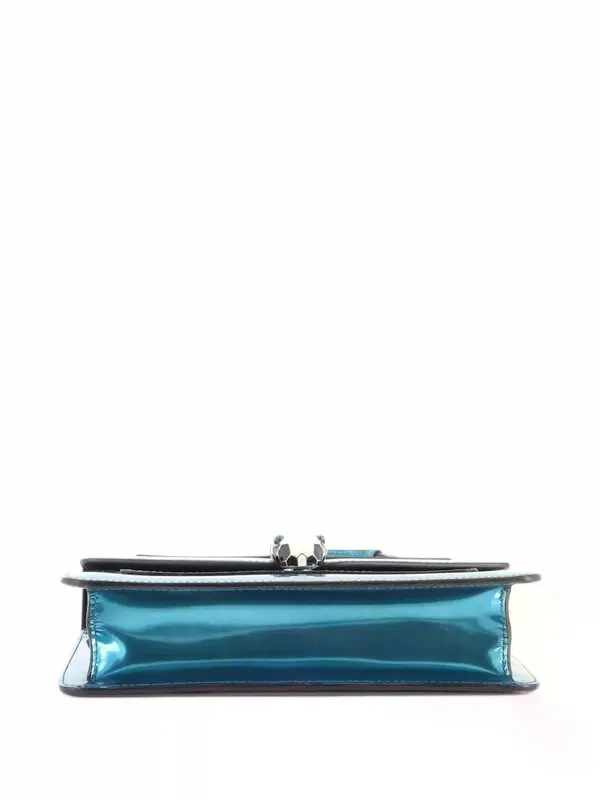 BVLGARI Serpenti Forever Metallic Leather Small Shoulder Bag