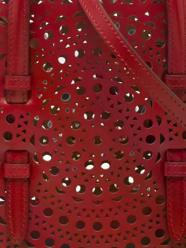 Alaïa 20 Mina Laser-cut Leather Tote Bag