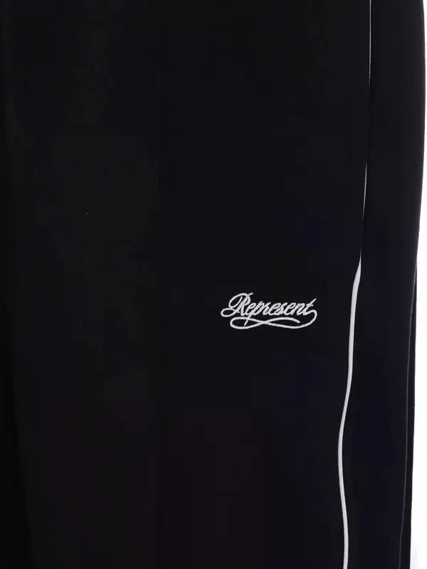 REPRESENT Logo-embroidered Side-stripe Track Pants
