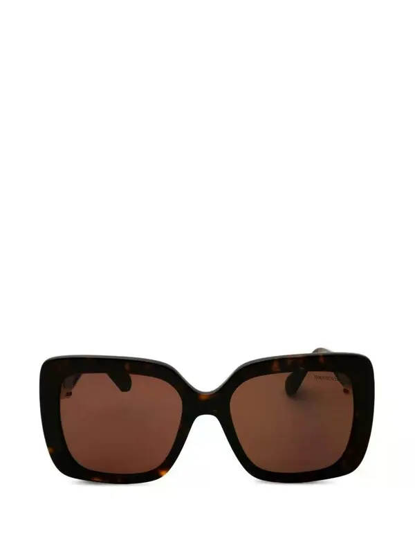 SWAROVSKI Tortoiseshell-effect Oversized Sunglasses - Brown