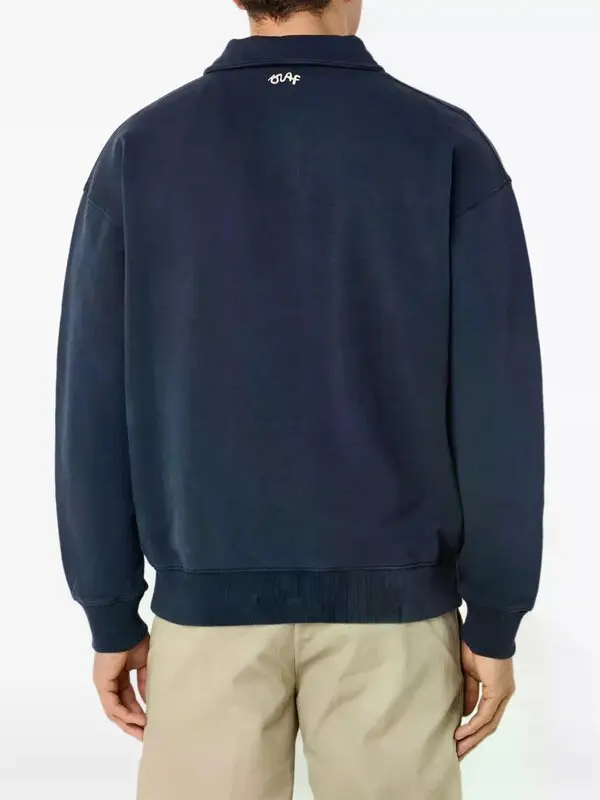 OLAF Logo-embroidered Polo Sweater
