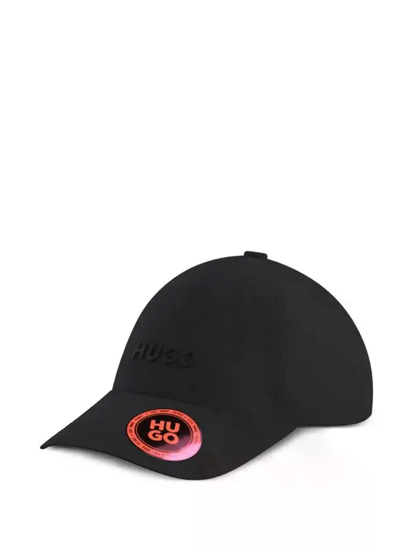 Hugo Embossed-logo Baseball Cap Hat - Black