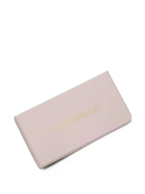 COCCINELLE C-me Logo-plaque Leather Keyring - Gold