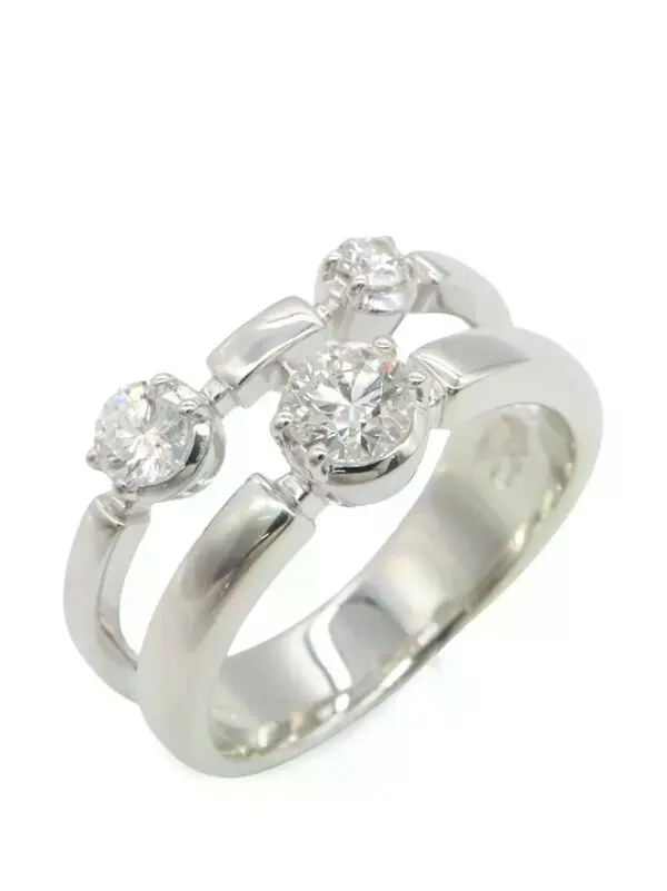 TASAKI 2010s Diamond Double-band Ring