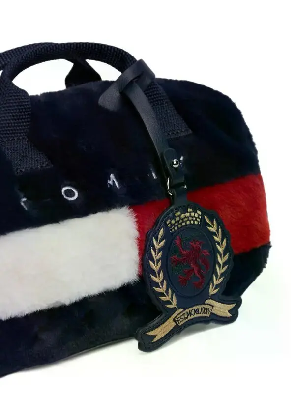 Tommy Hilfiger Faux-fur Logo-patch Duffel Bag