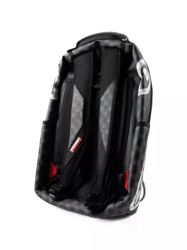SPRAYGROUND Check-pattern Shark-print Backpack
