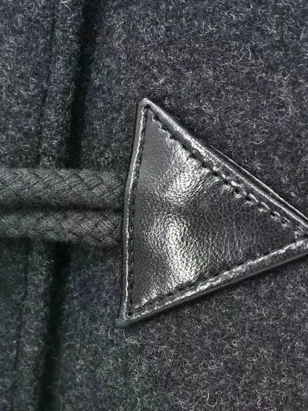 Hermès Hooded Toggle-fastening Coat