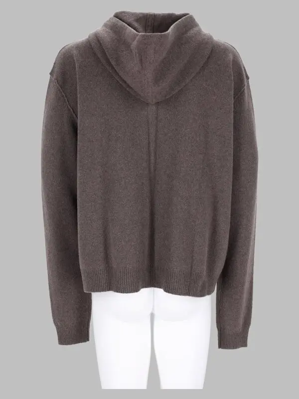 Rick Owens Felpa In Maglia Di Di Cashmere