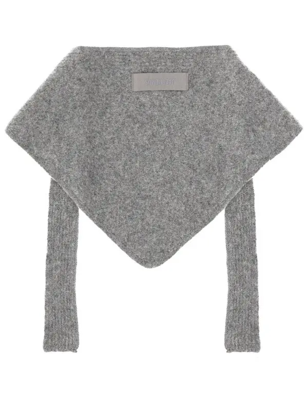 Jacquemus Scialle Le Châle Gros Grain - Gray