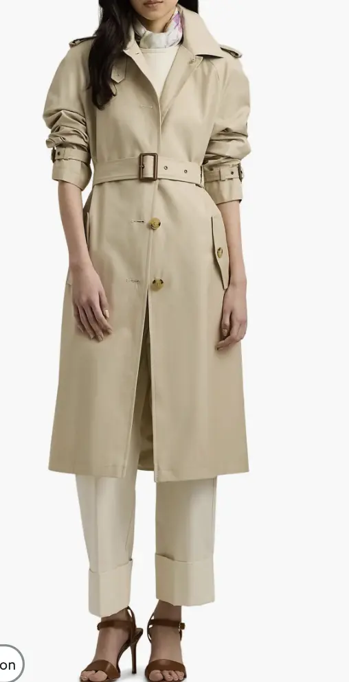 Ralph Lauren Belted Single Breasted Trench Coat