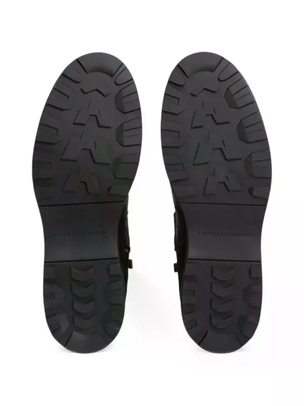 Tommy Hilfiger Grainy-leather Panelled Boots