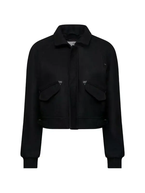 MAISON MARGIELA Flap-pocket Bomber Jacket - Black