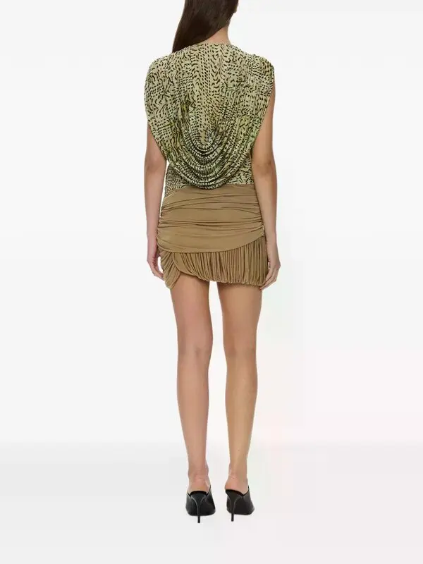 Christopher Esber Ripple Drape Top - Green