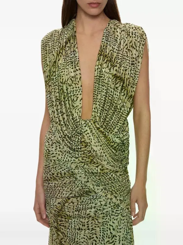 Christopher Esber Ripple Drape Top - Green