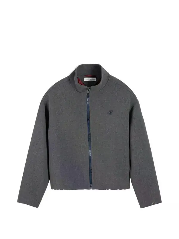 Tommy Hilfiger Logo-embroidered High-neck Jacket