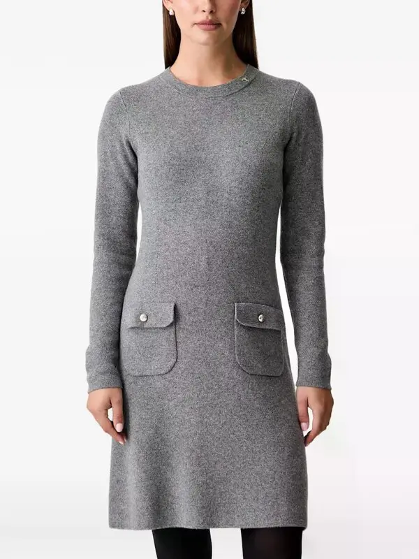 JOOP! Button-pocket Long-sleeve Mini Dress