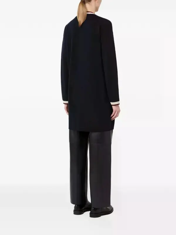 Max Mara Boero Long Wool Yarn Cardigan Ultramarine