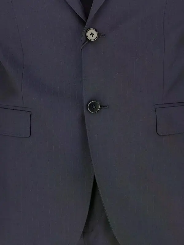 Zegna Pinstripe-pattern Wool Suit - Blue
