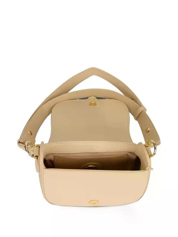Moschino Logo-plaque Shoulder Bag - Neutrals