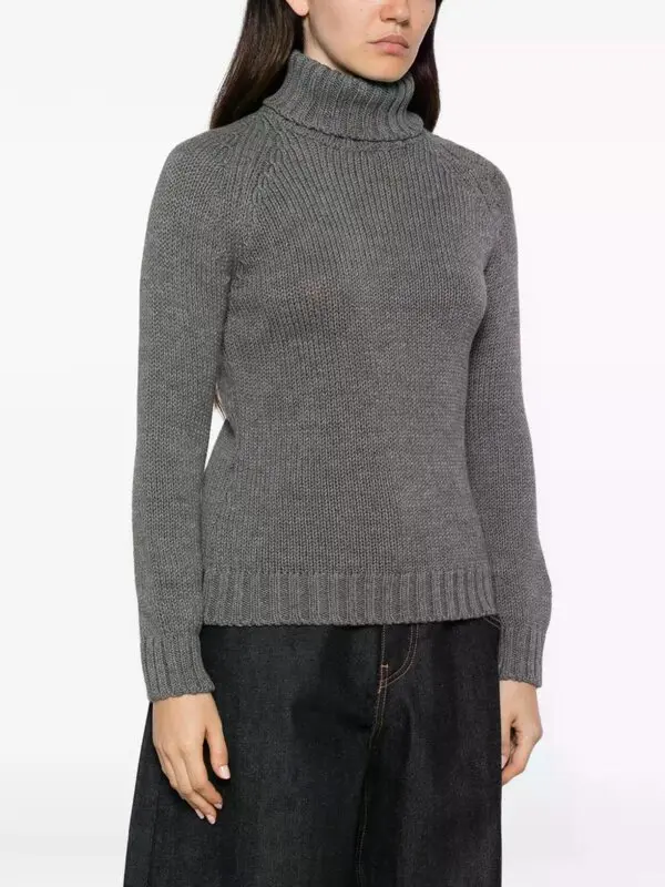 BASE Roll-neck Raglan-sleeve Sweater