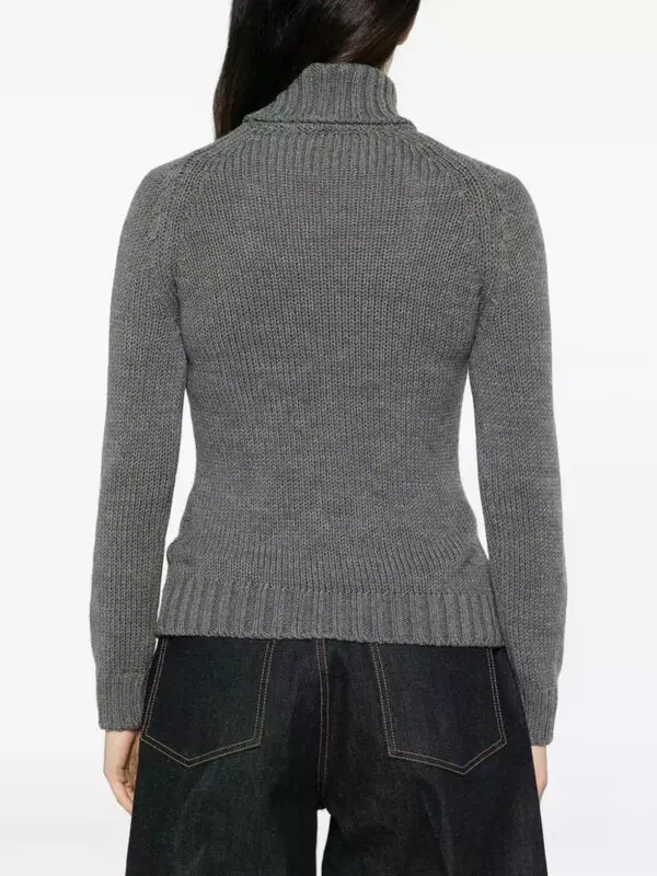 BASE Roll-neck Raglan-sleeve Sweater