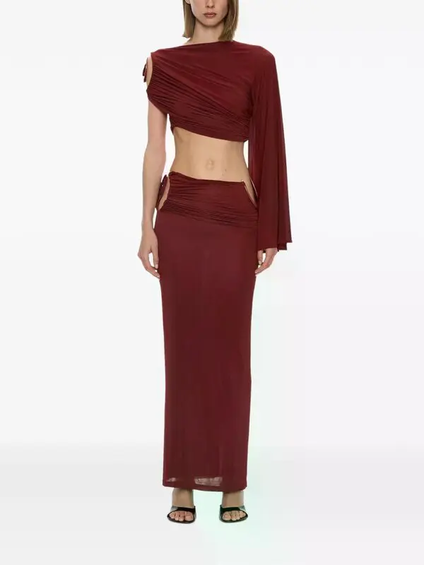 Christopher Esber Aurelia Sculpted-spiral Long Skirt