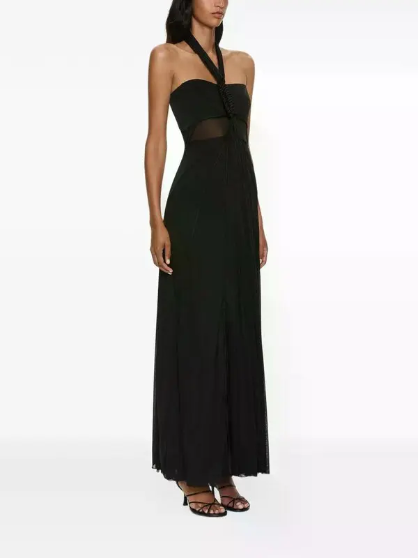 Christopher Esber Solea Braided-detail Halterneck Gown