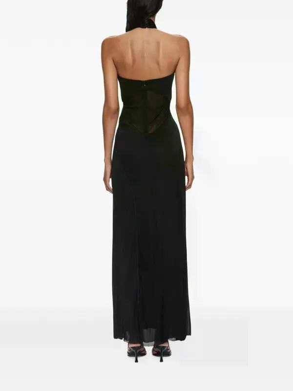 Christopher Esber Solea Braided-detail Halterneck Gown
