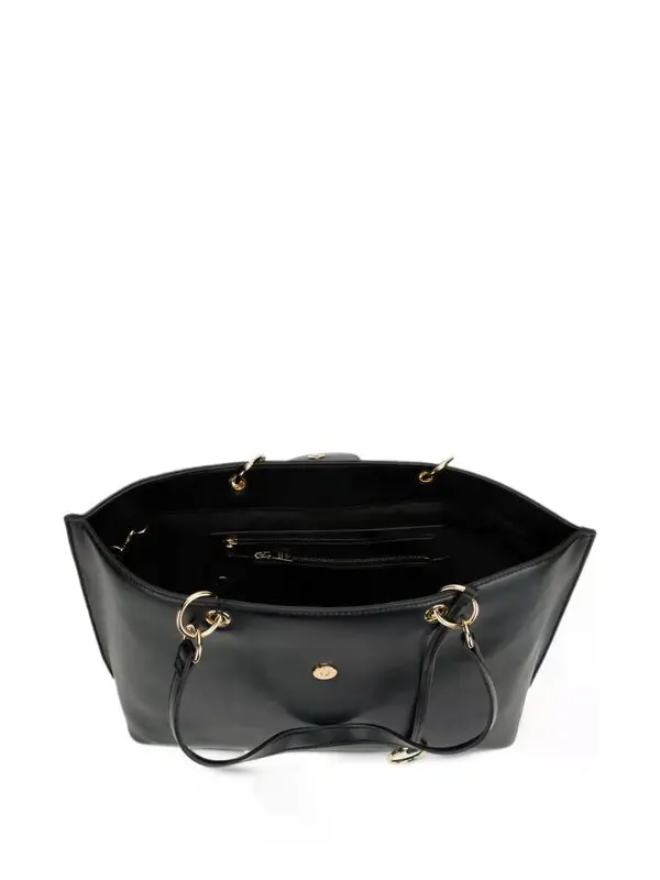 Moschino Logo-plaque Metallic-ring Tote Bag