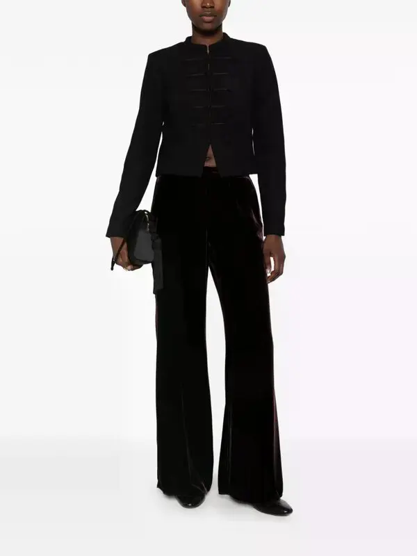FORTE_FORTE Velvet Wide-leg Trousers