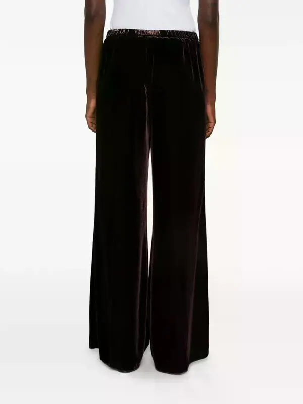 FORTE_FORTE Velvet Wide-leg Trousers