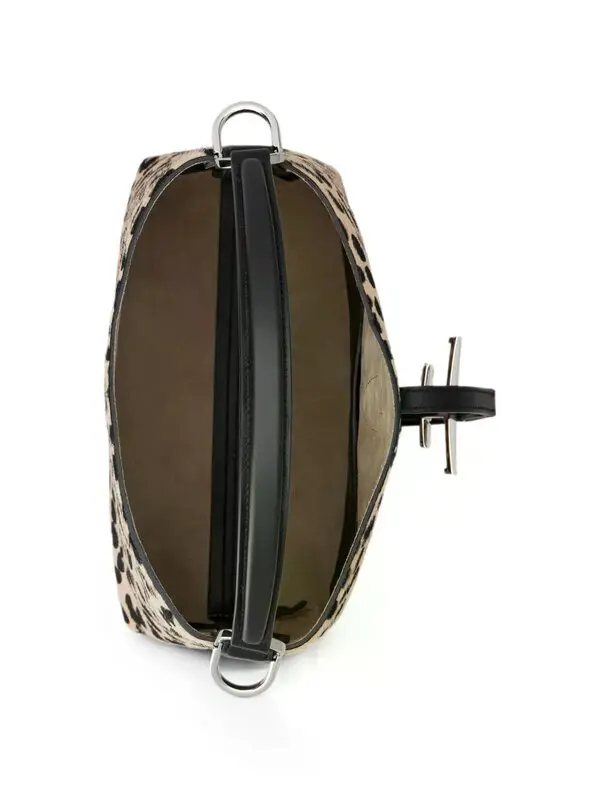 TOD'S T Timeless Leopard-print Bucket Bag - Neutrals
