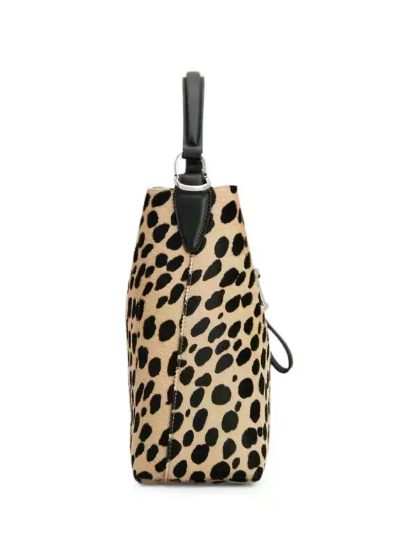 TOD'S T Timeless Leopard-print Bucket Bag - Neutrals