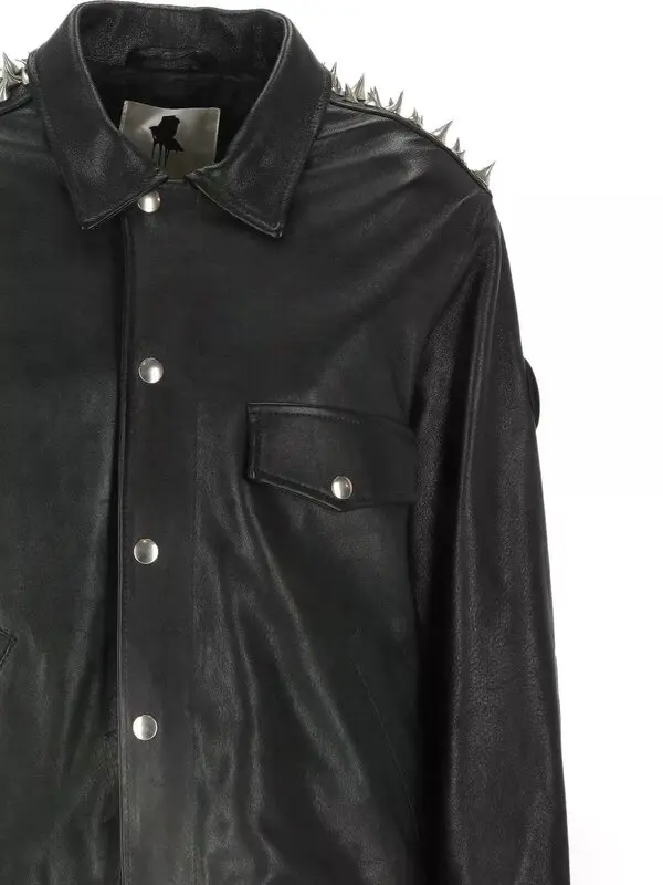 THE EROSE Francis Spiked Leather Jacket