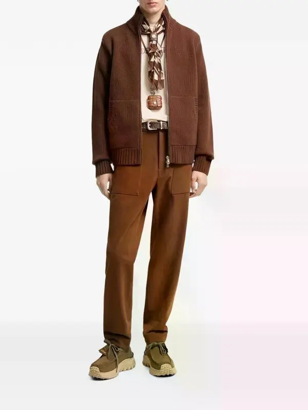 Moncler Logo-patch Zip-up Cardigan