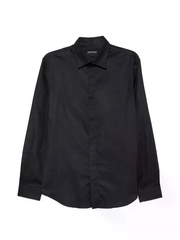 Emporio Armani Monogram-jacquard Shirt
