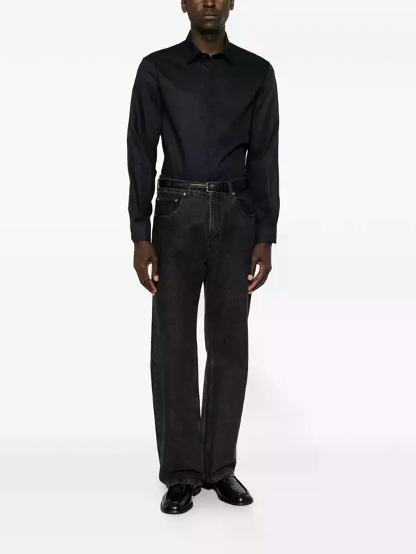 Emporio Armani Monogram-jacquard Shirt