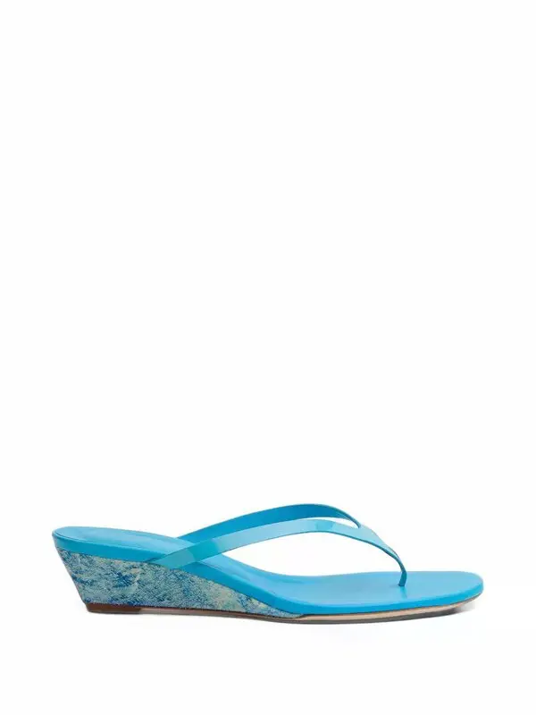 Christopher Esber Scala Wedge Sandals - Blue