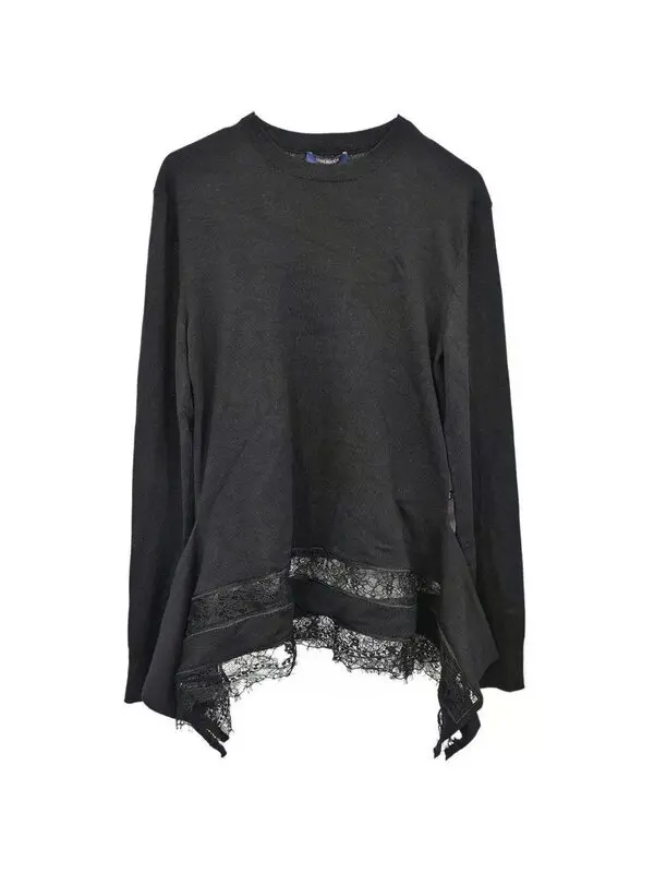 LOUIS VUITTON 2018 Lace-trim Sweater