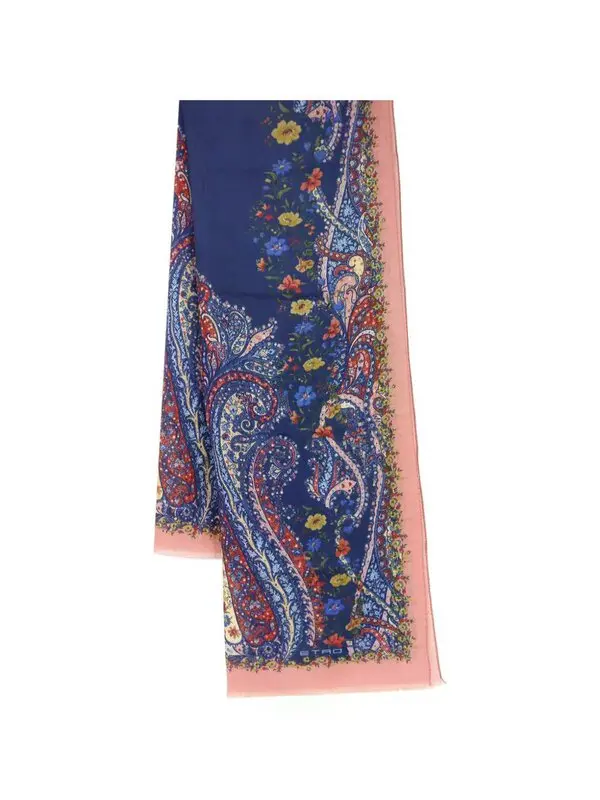 Etro Paisley-print Fringed Scarf