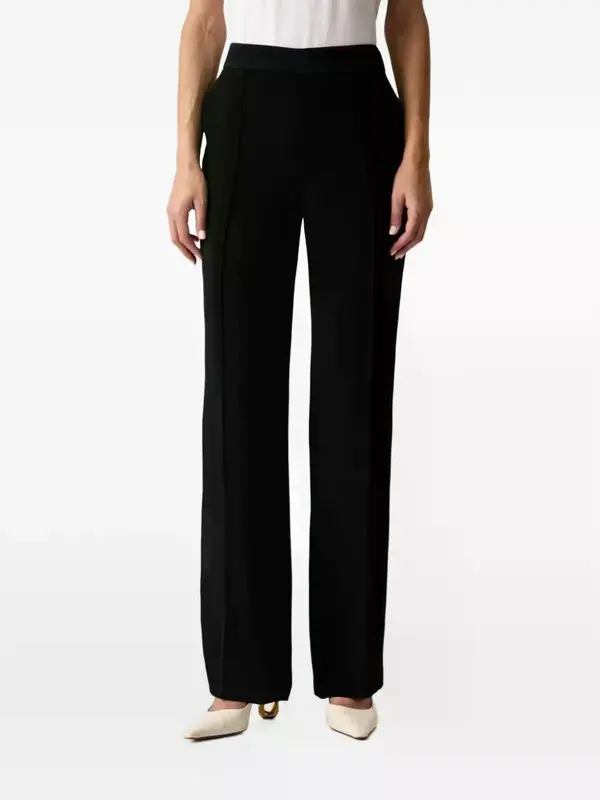 Luisa Spagnoli Ory Pressed-crease Trousers - Black