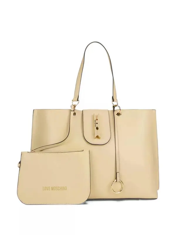 Moschino Logo-plaque Cothes-peg-detail Tote Bag