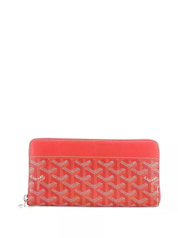 Goyard Matignon Zip Wallet Coated Canvas With Leather Small Wallets