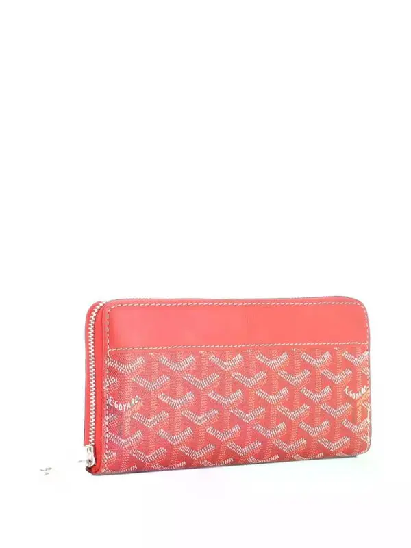 Goyard Matignon Zip Wallet Coated Canvas With Leather Small Wallets
